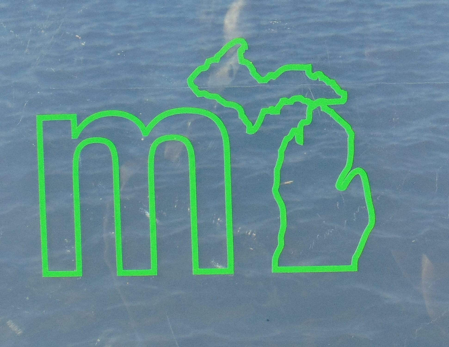 Michigan Car Decal - mi Outline - mi State of Mind